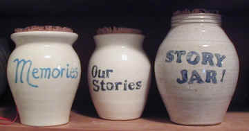 Stoneflower Pottery & Tin - Story Jars by Elaine Hardman