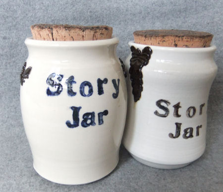 Stoneflower Pottery & Tin - Story Jars by Elaine Hardman